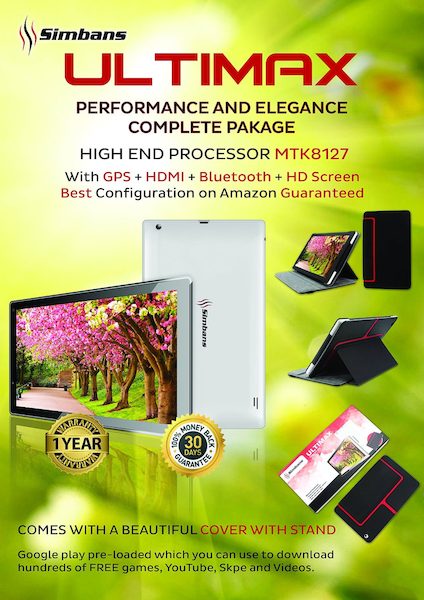 [Amazon.ca] Simbans Ultimax 10" Tablet PC Bundle (Quad Core/16GB/GPS ...