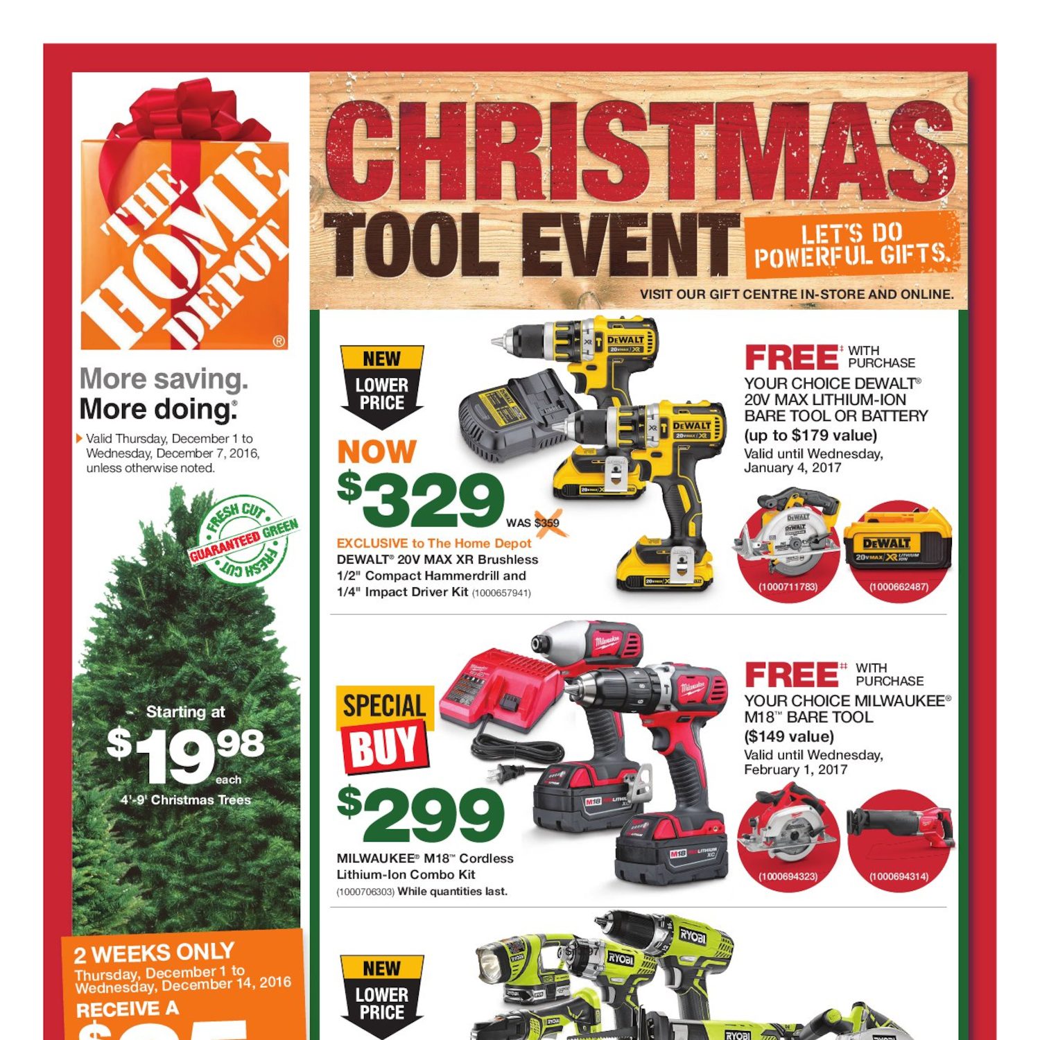 Home Depot Weekly Flyer - Weekly - Christmas Tool Event - Dec 1 – 7 ...