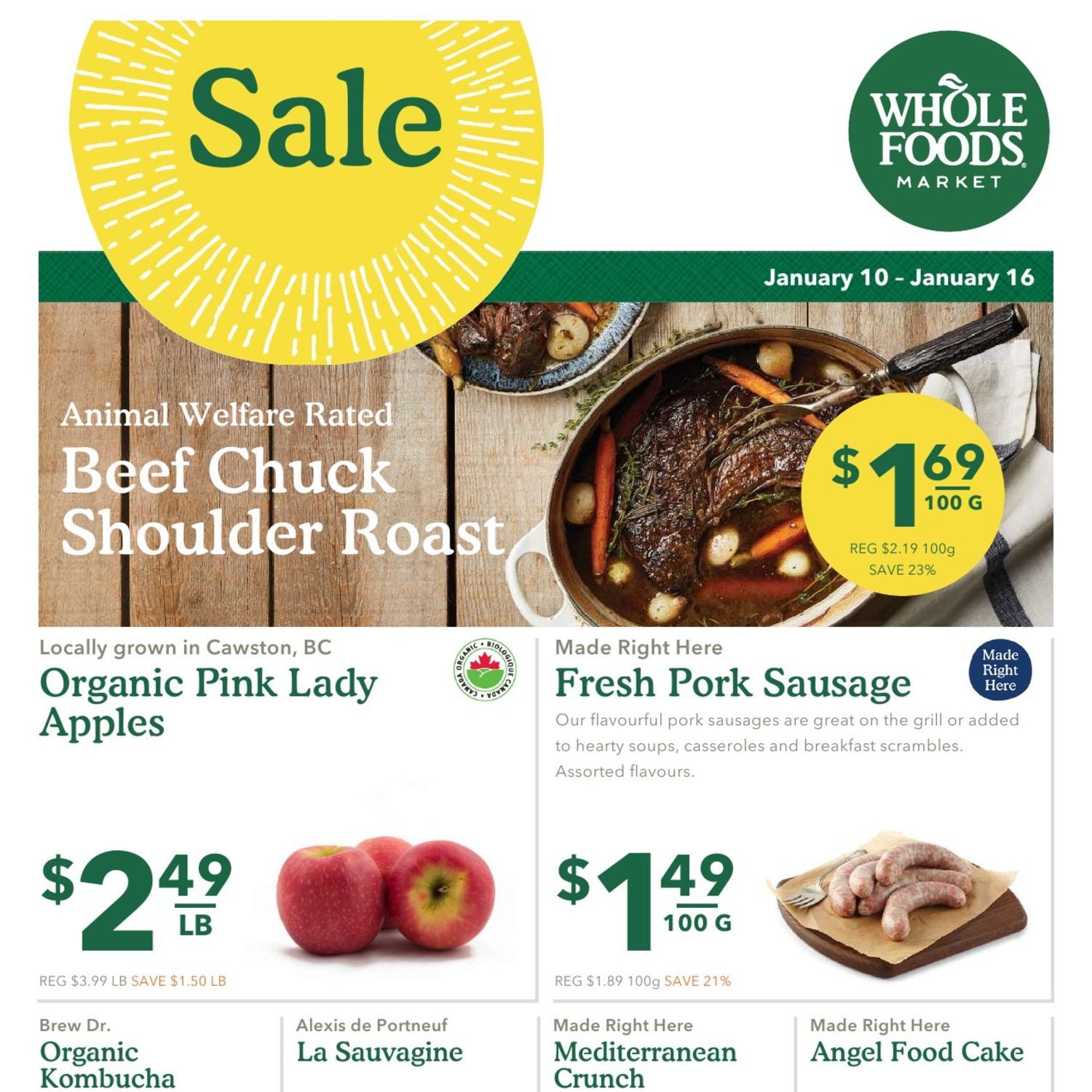 Whole Foods Market Weekly Flyer - Weekly Specials - Jan 10 – 16 ...