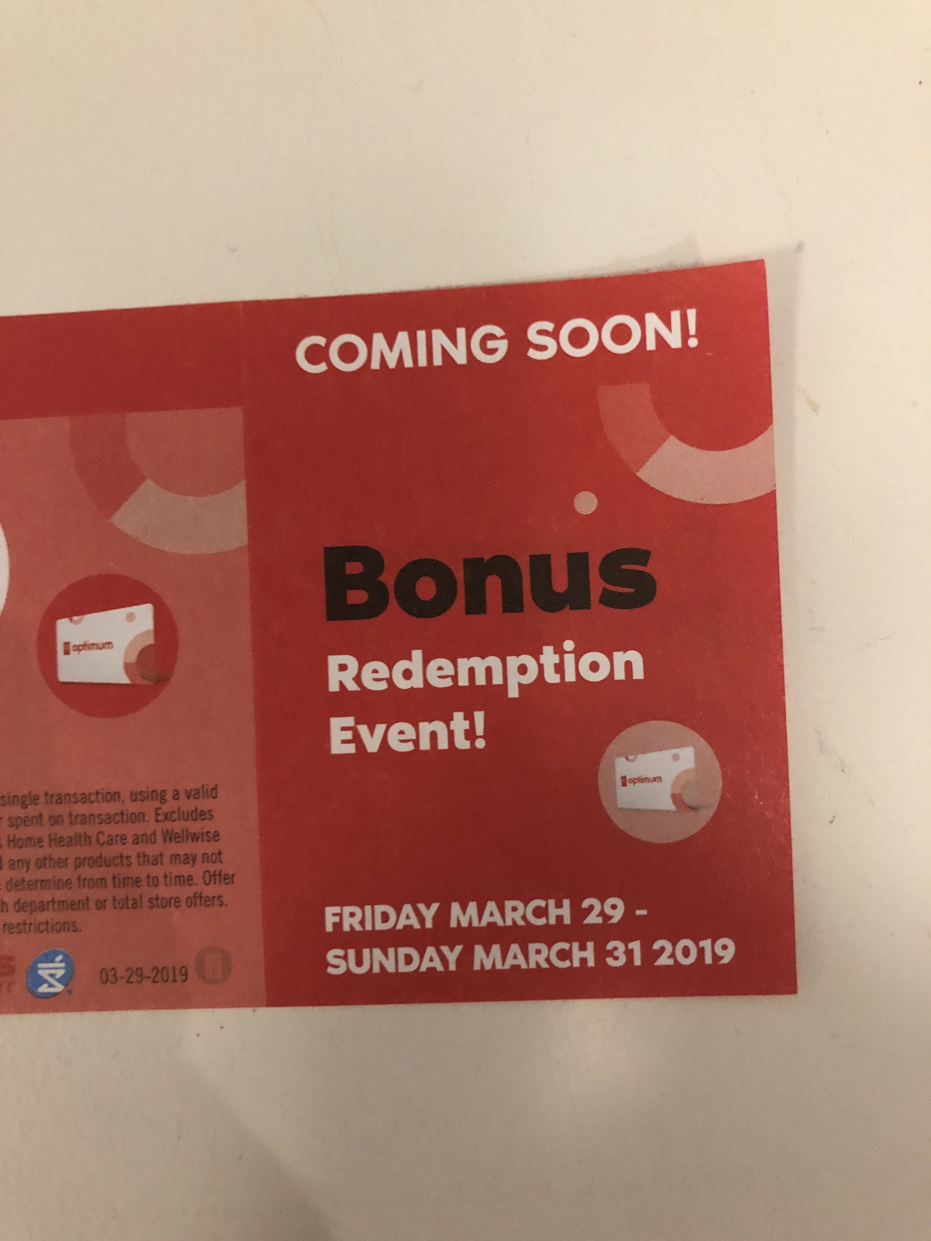 [Shoppers Drug Mart] Bonus Redemption Event - March 29-31 + Stackable ...