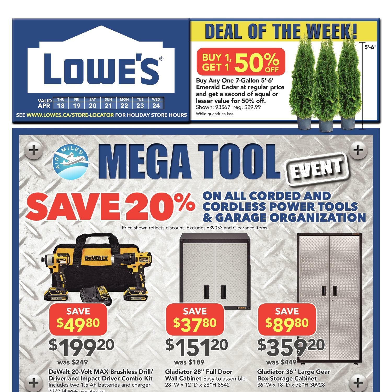 Lowe's Weekly Flyer - Weekly - Mega Tool Event - Apr 18 – 24 ...