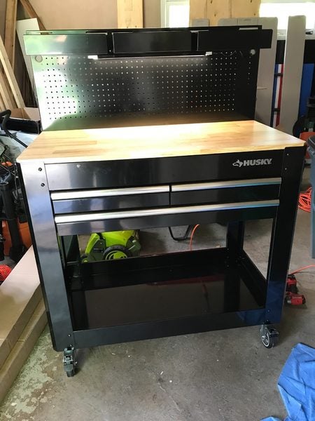 [Home Depot] YMMV HUSKY Deluxe 3-Drawer Work Bench with Pegboard ...
