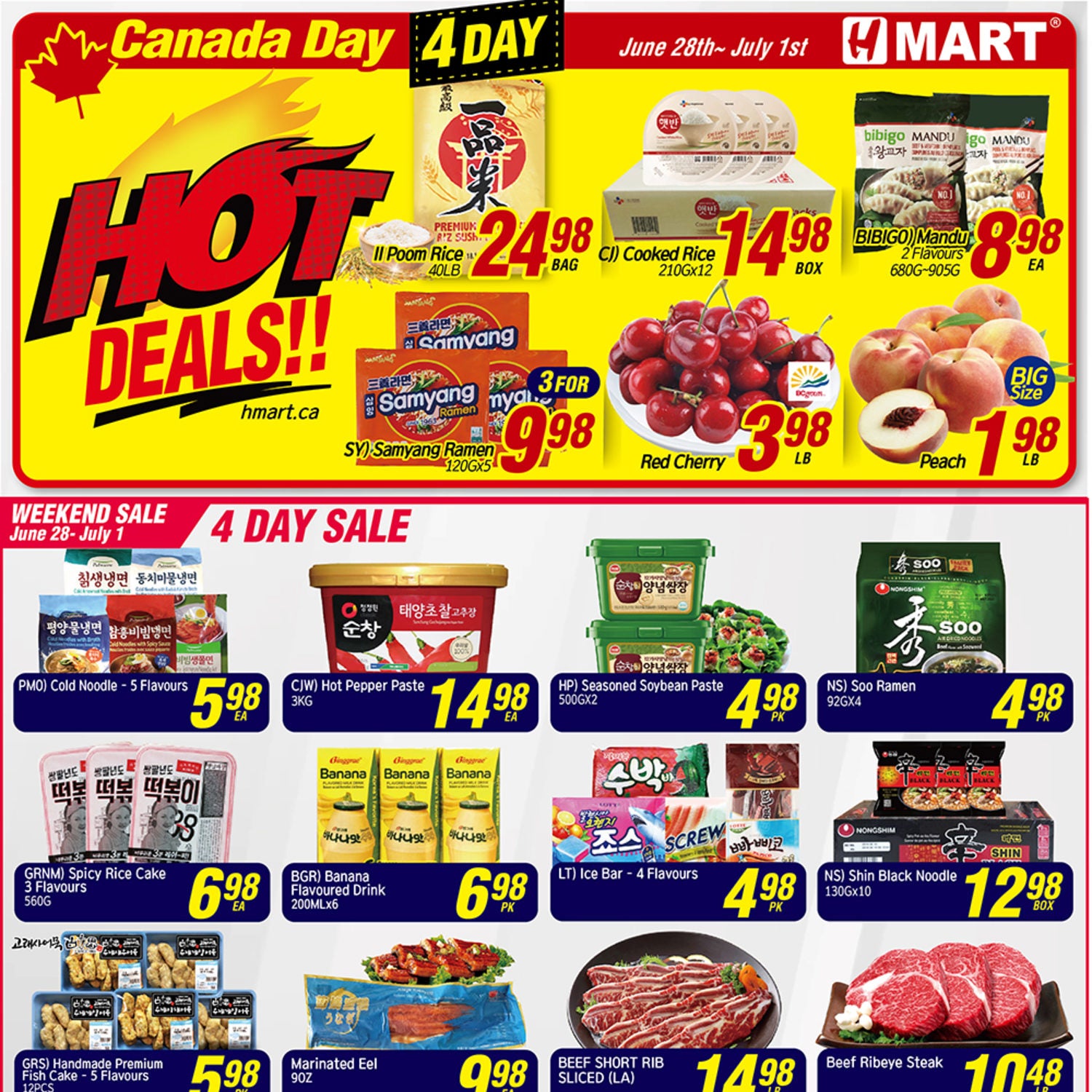H-Mart Weekly Flyer - Weekly Specials - Jun 28 – Jul 4 - RedFlagDeals.com