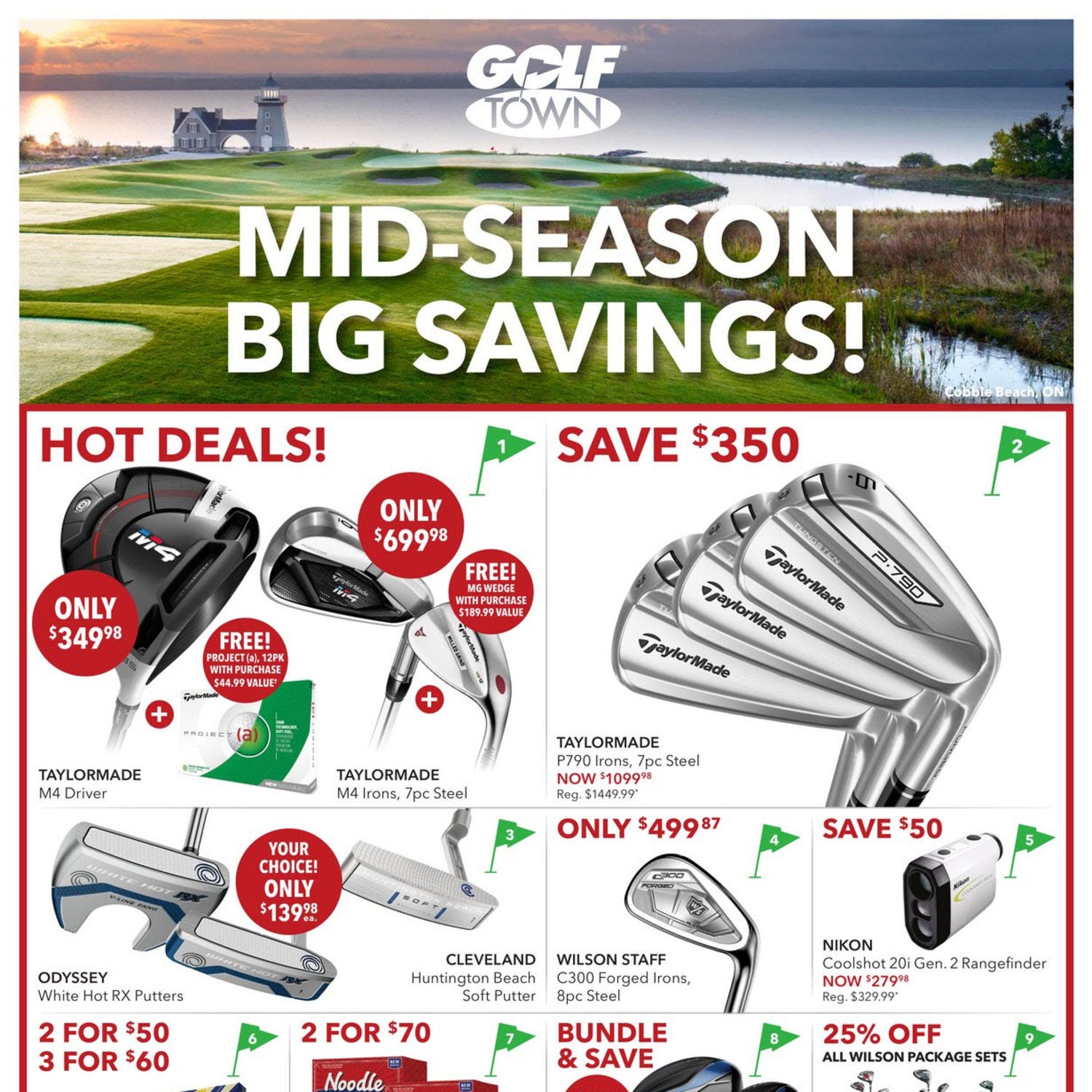 Golf Town Weekly Flyer - Mid-Season Big Savings! - Aug 1 – 14 ...