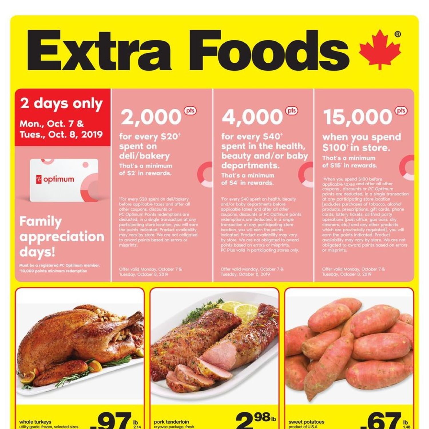 Extra Foods Weekly Flyer - Weekly Specials - Oct 4 – 10 - RedFlagDeals.com