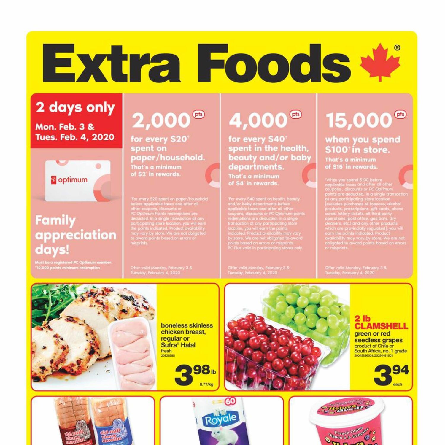 Extra Foods Weekly Flyer - Weekly Specials - Jan 31 – Feb 6 ...