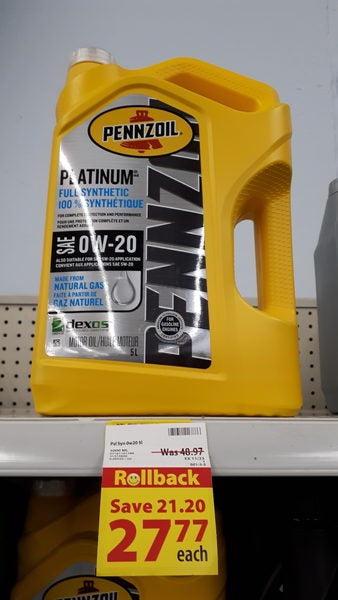 [Shell] Pennzoil - Get $22 Shell GC w/ 5L purchase - Page 3 ...