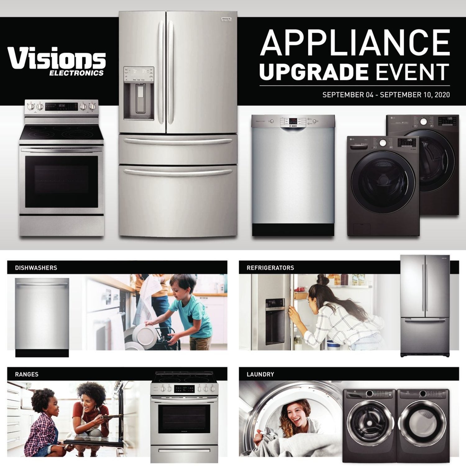 Visions Electronics Weekly Flyer - Appliance Upgrade Event - Sep 4 – 10 ...