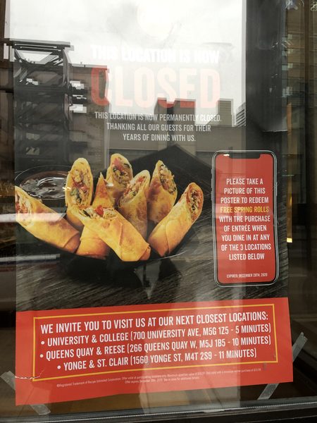 [Swiss Chalet] Free spring rolls at swiss chalet when you visit one of ...