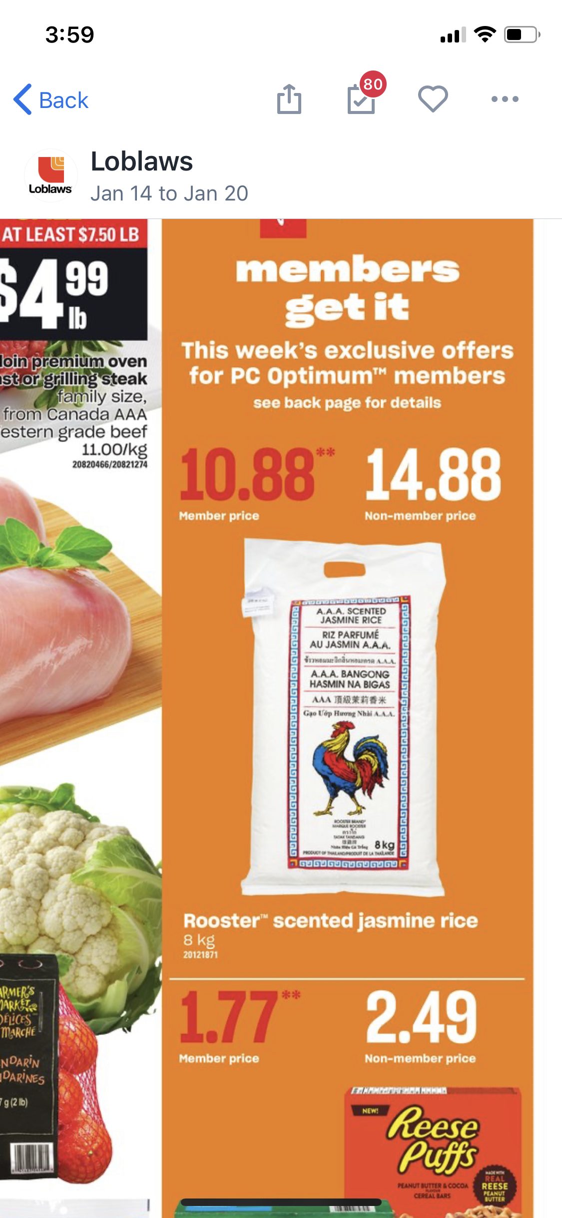 [Real Canadian Superstore] Rooster AAA Jasmine Scented Rice 8KG $10.88 ...