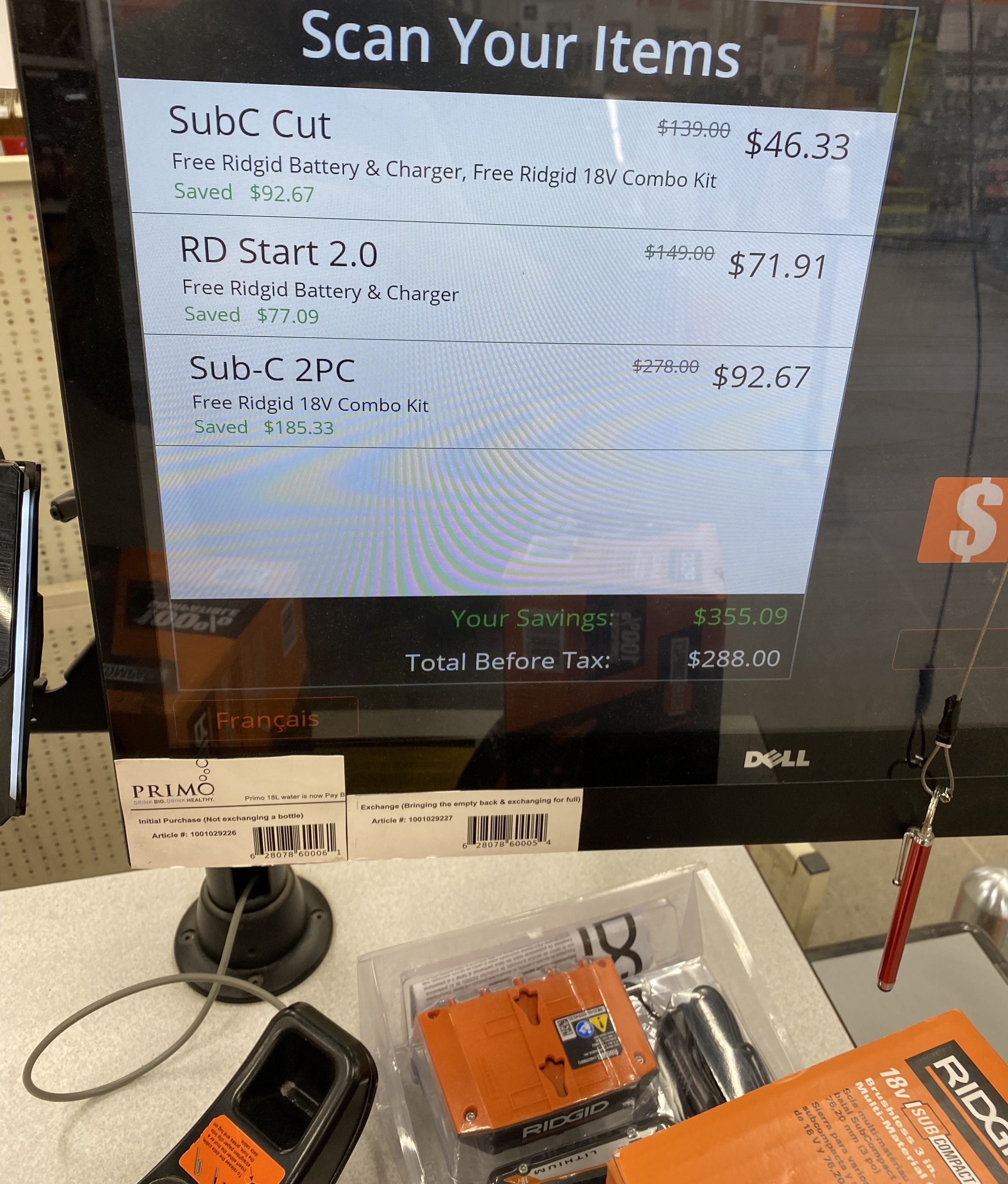[Home Depot] System error? Ridgid Subcompact Kit + Multi-material Saw ...