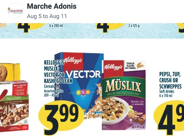 [Shoppers Drug Mart] [GTA] Kellogg's Vector Maple Crunch Cereal $0.99 ...