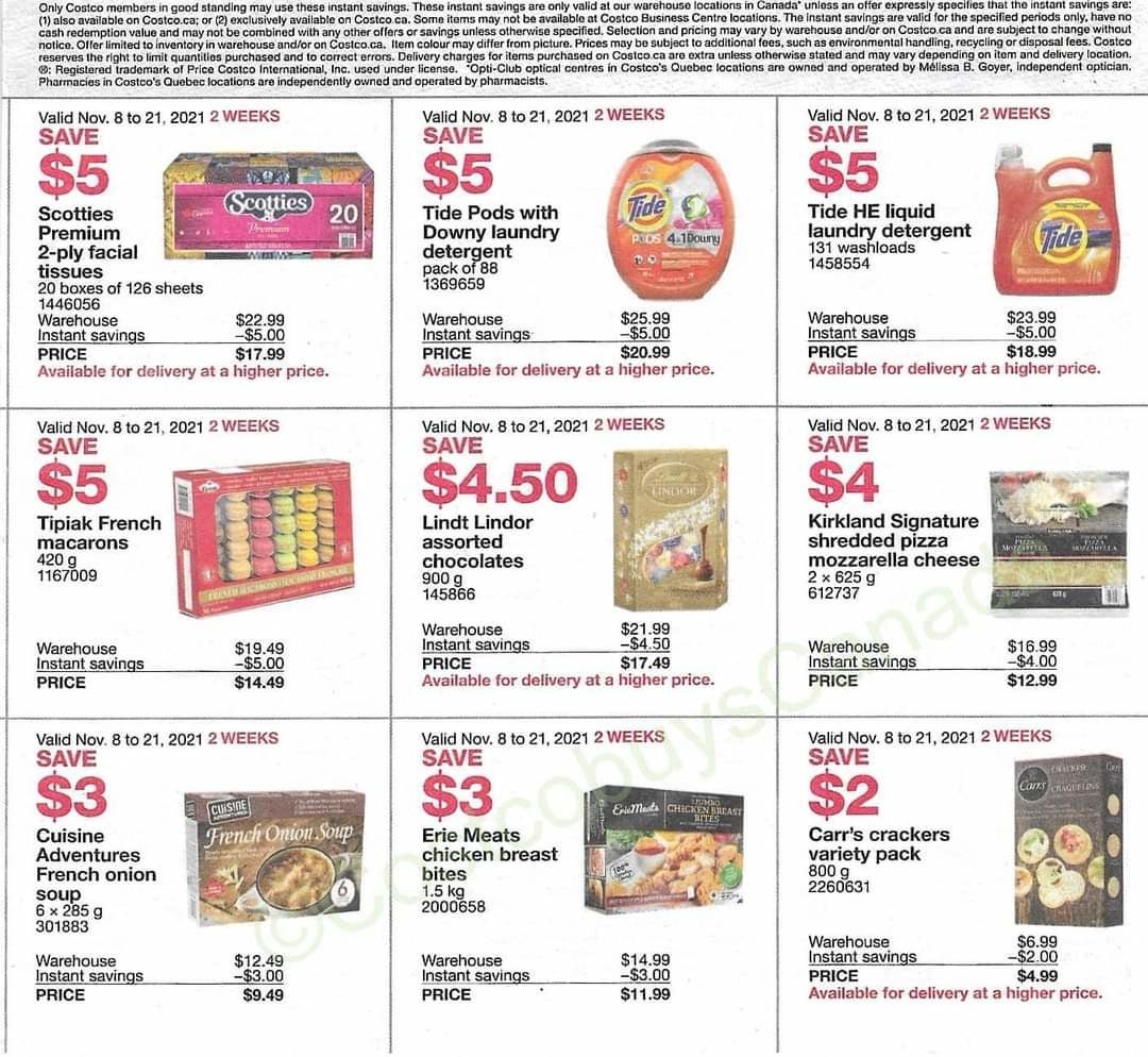 [Costco] Instant Savings/Flyer (Nov. 8-21) - RedFlagDeals.com Forums