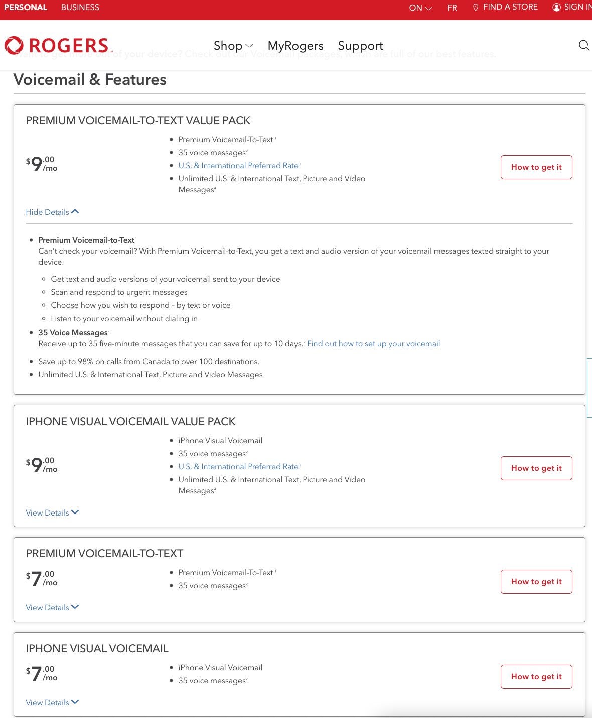 Rogers $9 Value Packs: Are these new? - Added comparison pricing vs ...
