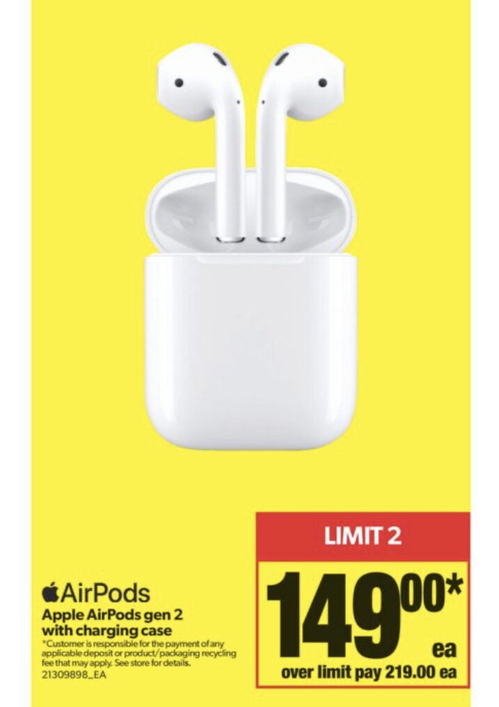 [RCSS West] AirPods Pro $249.99 and Gen 2 $149.99 + 25,000 PC Points ...