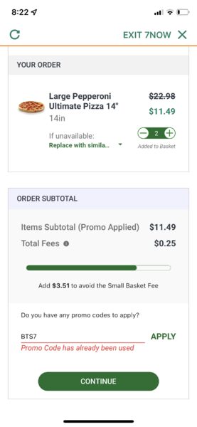 [7-Eleven] Two large Pepperoni or Cheese Pizzas for less than 5 dollars ...