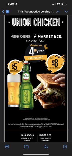 [Union Chicken] [Sep 7] Union Chicken 4th Year Anniversary - $8 Chicken ...