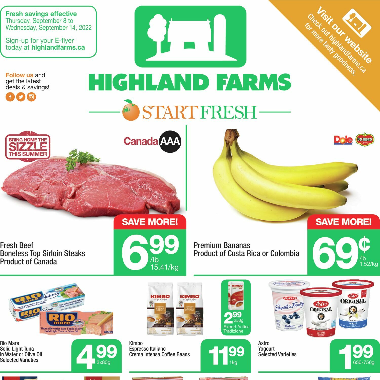 Highland Farms Weekly Flyer - Weekly Specials - Start Fresh - Sep 8 ...