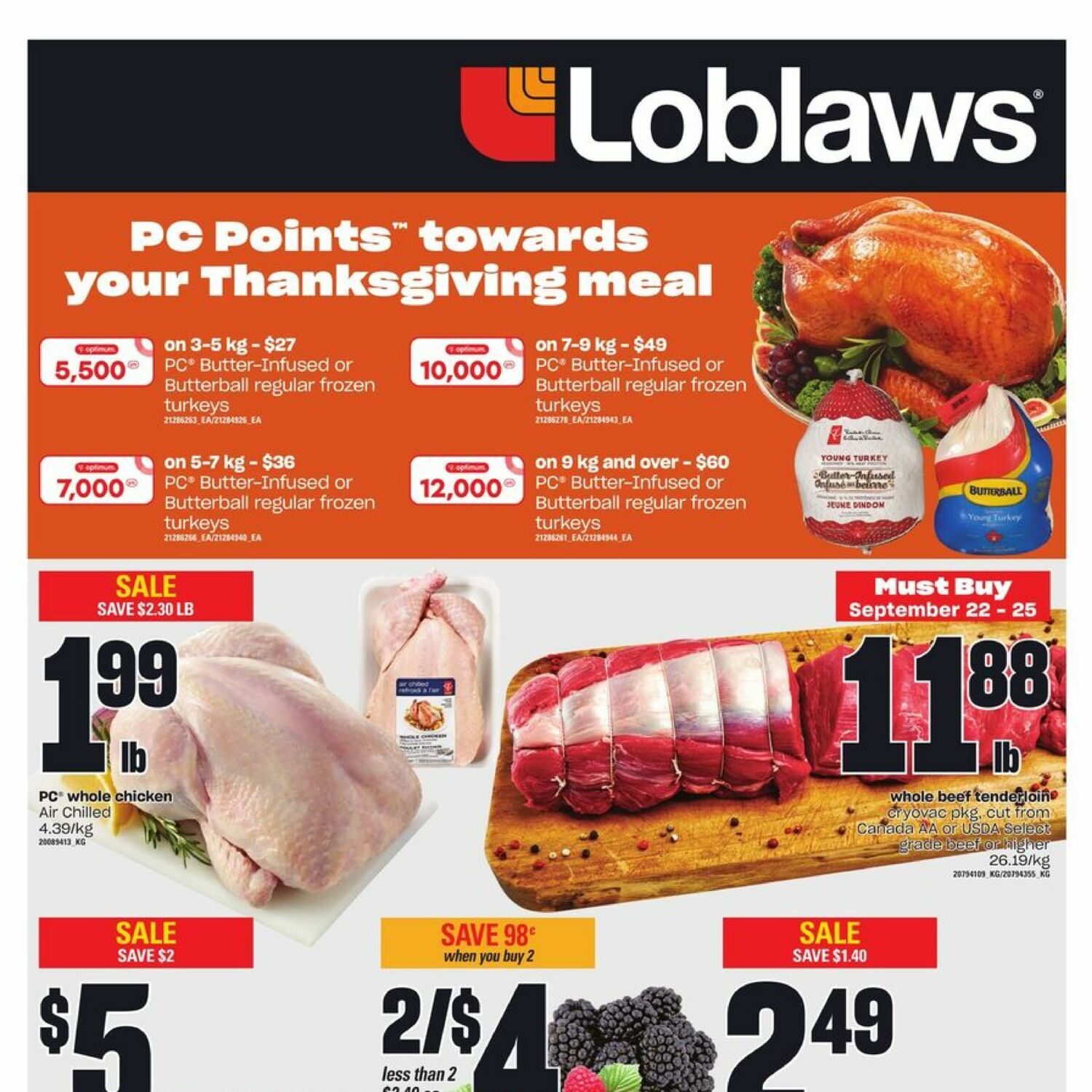 Loblaws Weekly Flyer - Weekly Savings (ON) - Sep 22 – 28 - RedFlagDeals.com