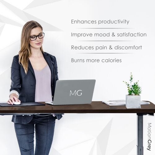 [Best Buy] MotionGrey Height Adjustable Electric Motor Sit to Stand ...