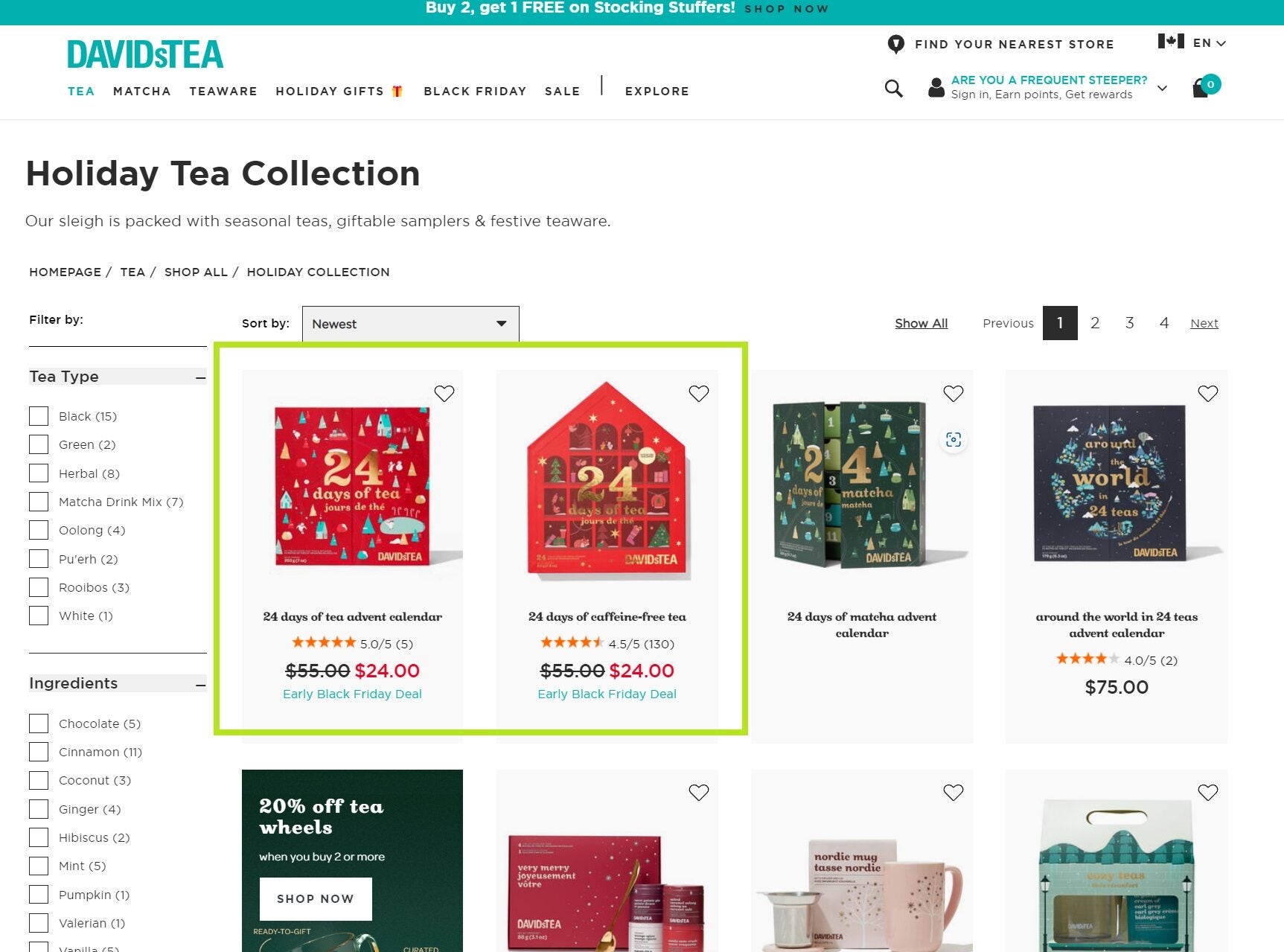 [Davids Tea] [Black Friday] Early Black Friday Deal - Today only (NOV ...