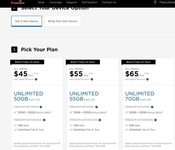 [Freedom Mobile] [Black Friday] NOW - 50GB for $40 BYOD - RedFlagDeals ...