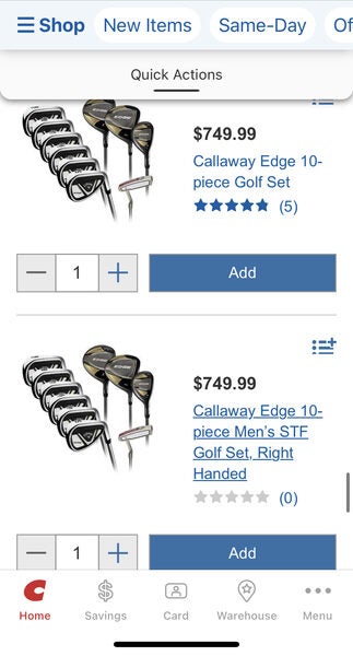 [Costco] Callaway Edge Golf Club Set 10 Pieces $649.99 - Page 9 ...