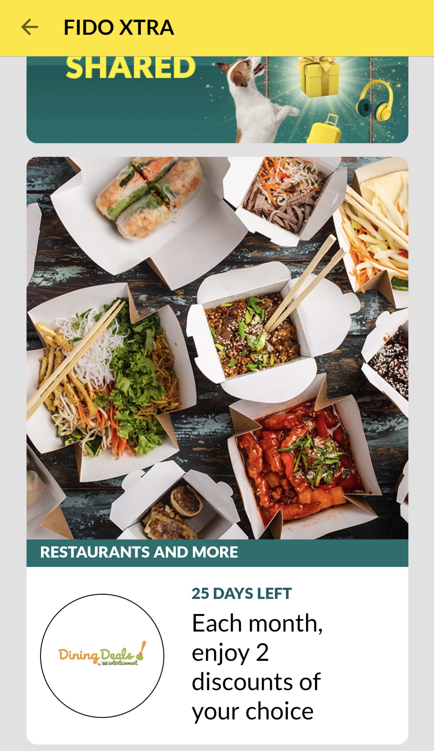 [Fido] Restauarant Deals In Fido App: - RedFlagDeals.com Forums