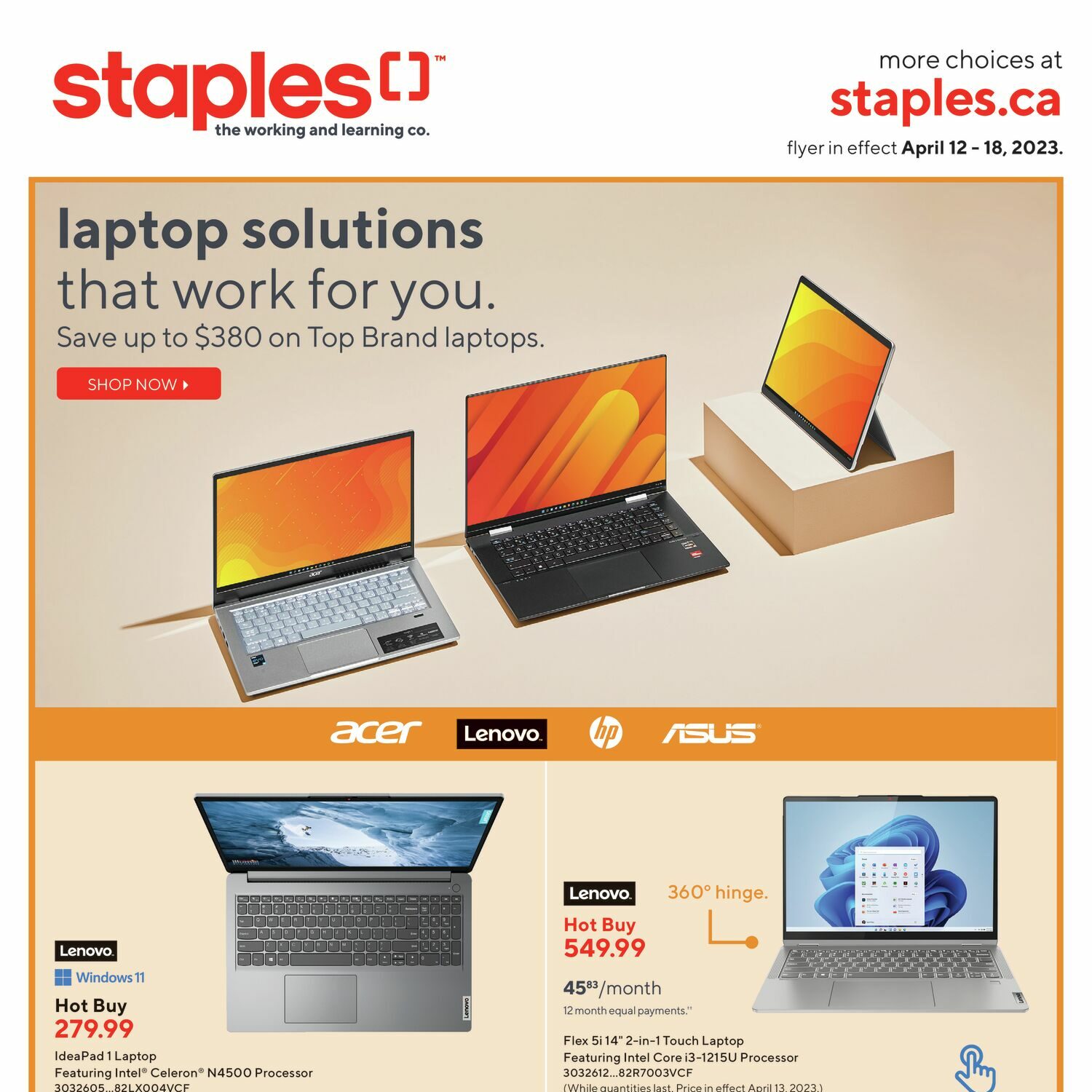 Staples Weekly Flyer - Weekly Deals - Apr 12 – 18 - RedFlagDeals.com
