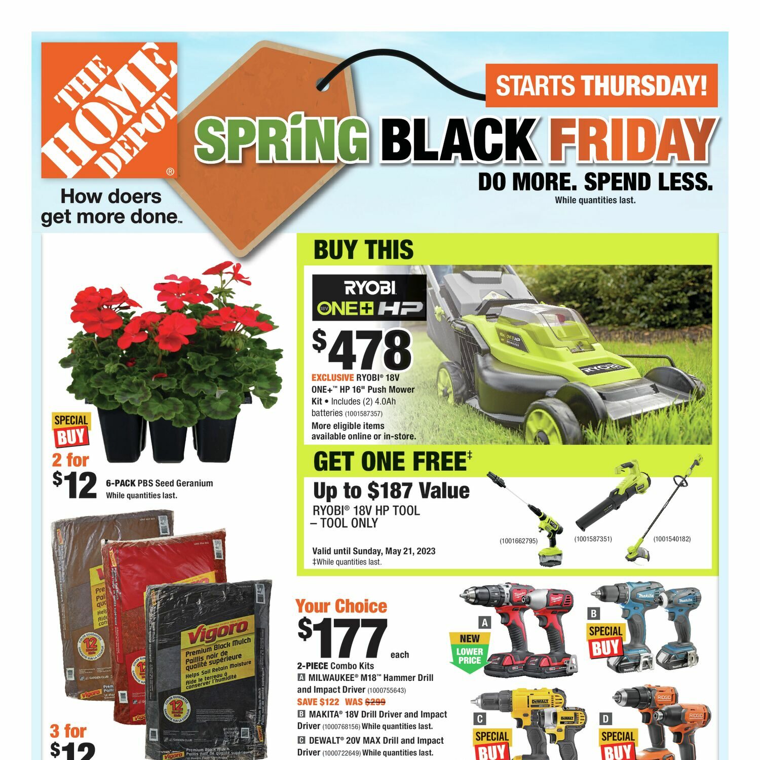 Home Depot Weekly Flyer - Weekly Deals - Spring Black Friday (MB) - Apr ...