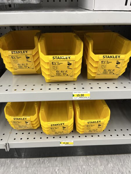 [Dollarama] STANLEY 4pack stackable/mountable bins -$5 - RedFlagDeals ...