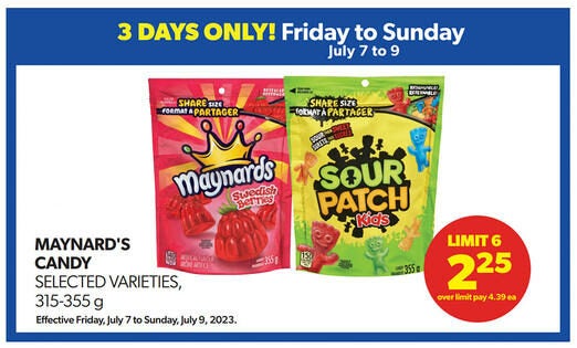 [Real Canadian Superstore] Ontario: Maynard's Candy 315-355g $2.25 ...