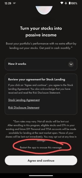 New feature Wealth simple stock lending ?? - RedFlagDeals.com Forums