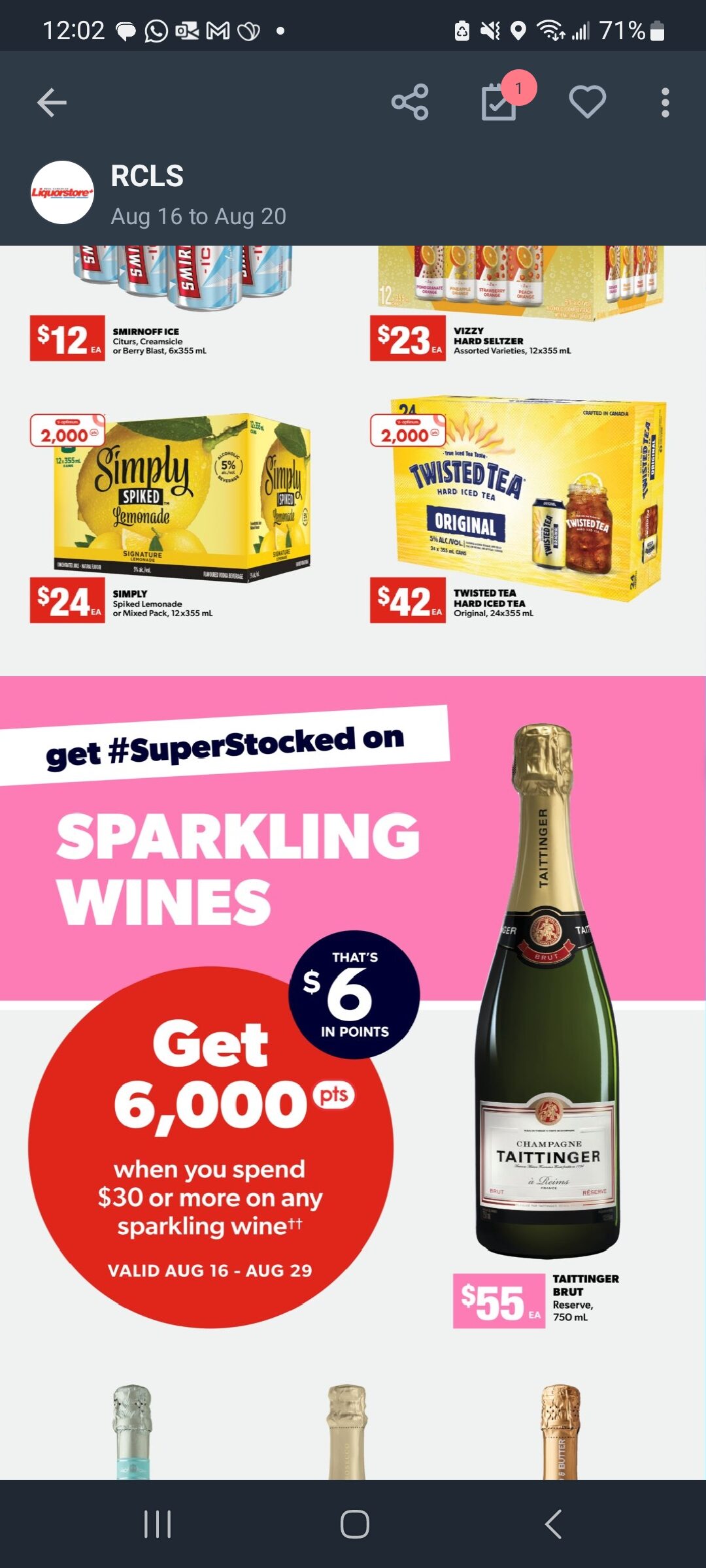 [Real Canadian liquor store] Superstore Liquor - Tattinger champagne ...