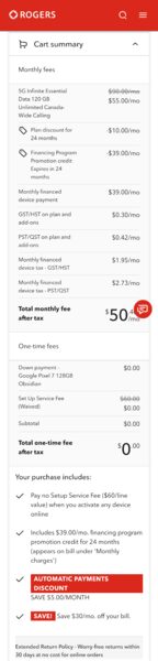 [Rogers] Rogers Cellular Plan $45/120gb,5G, with Free Pixel 7 (For Home ...