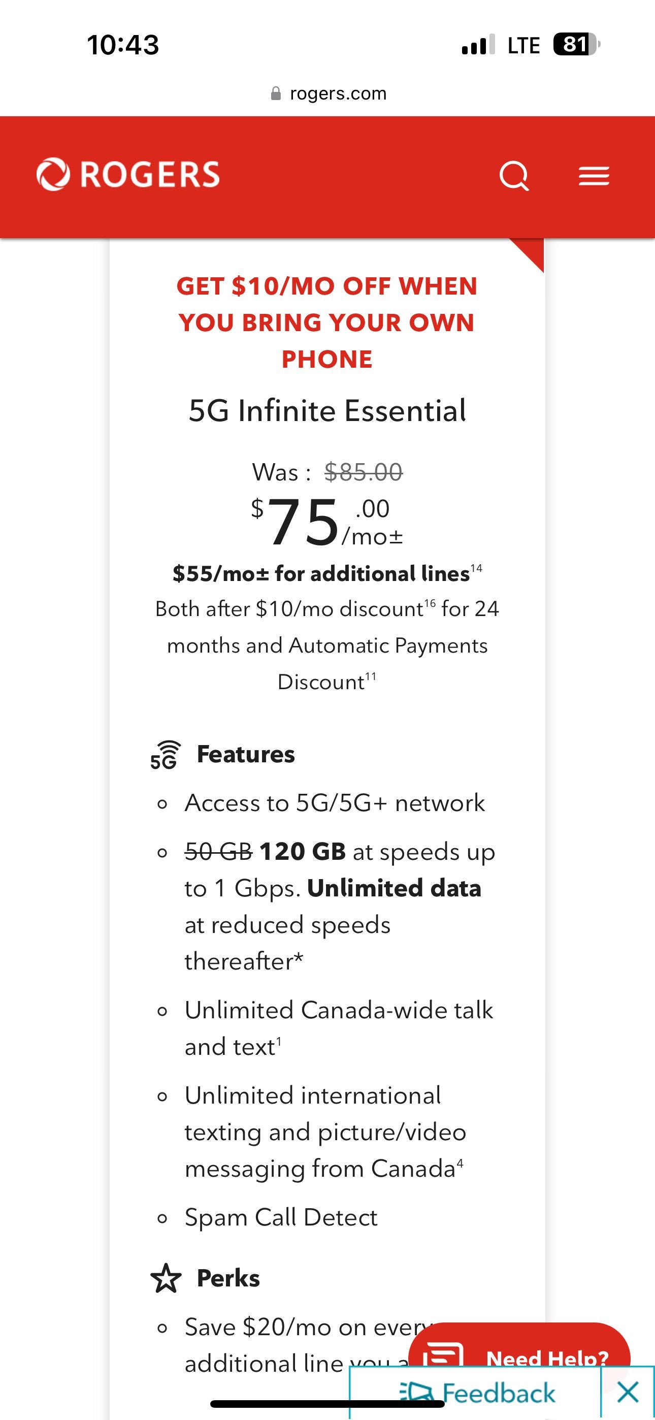 Rogers Cell Phone Plans - Black Friday Ontario - RedFlagDeals.com Forums