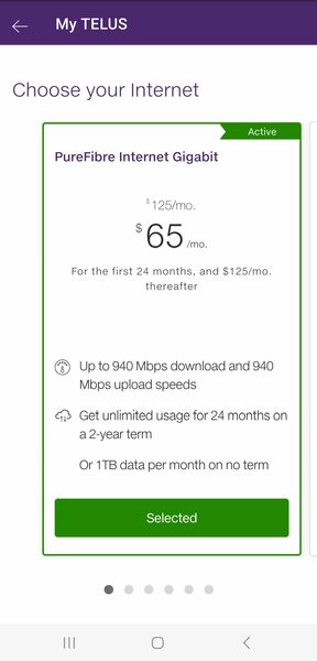 [Telus] Telus Purefibre Gigabit (1Gbps) Unlimited Internet (BC,AB ...