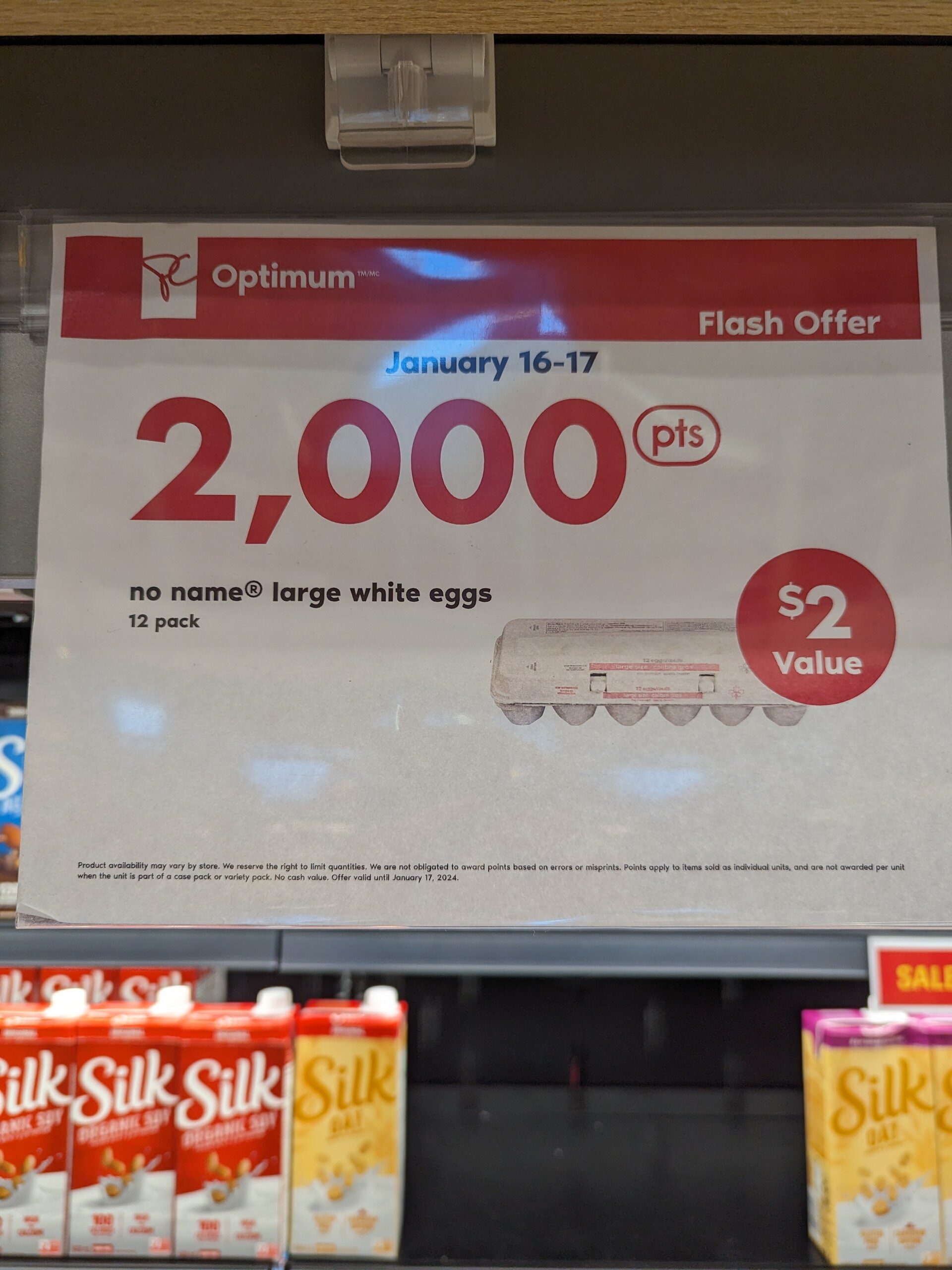 [Loblaws] [Zehrs] Get 2000 PCO points when you buy No Name Large Eggs ...