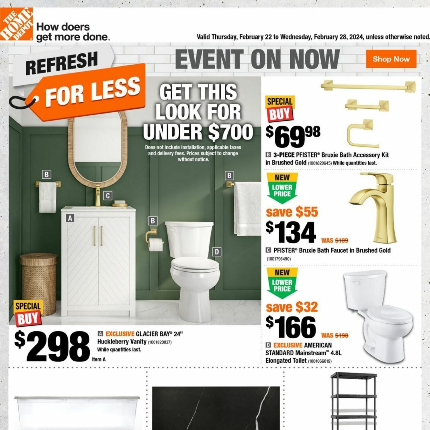 Home Depot Weekly Flyer - Weekly Deals - Refresh For Less Event (ON ...