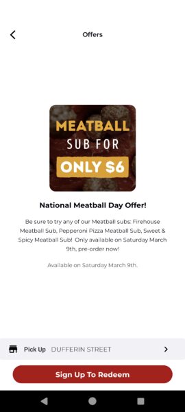 [Firehouse Subs] Get any medium meatball sub for $6 (web/app orders ...