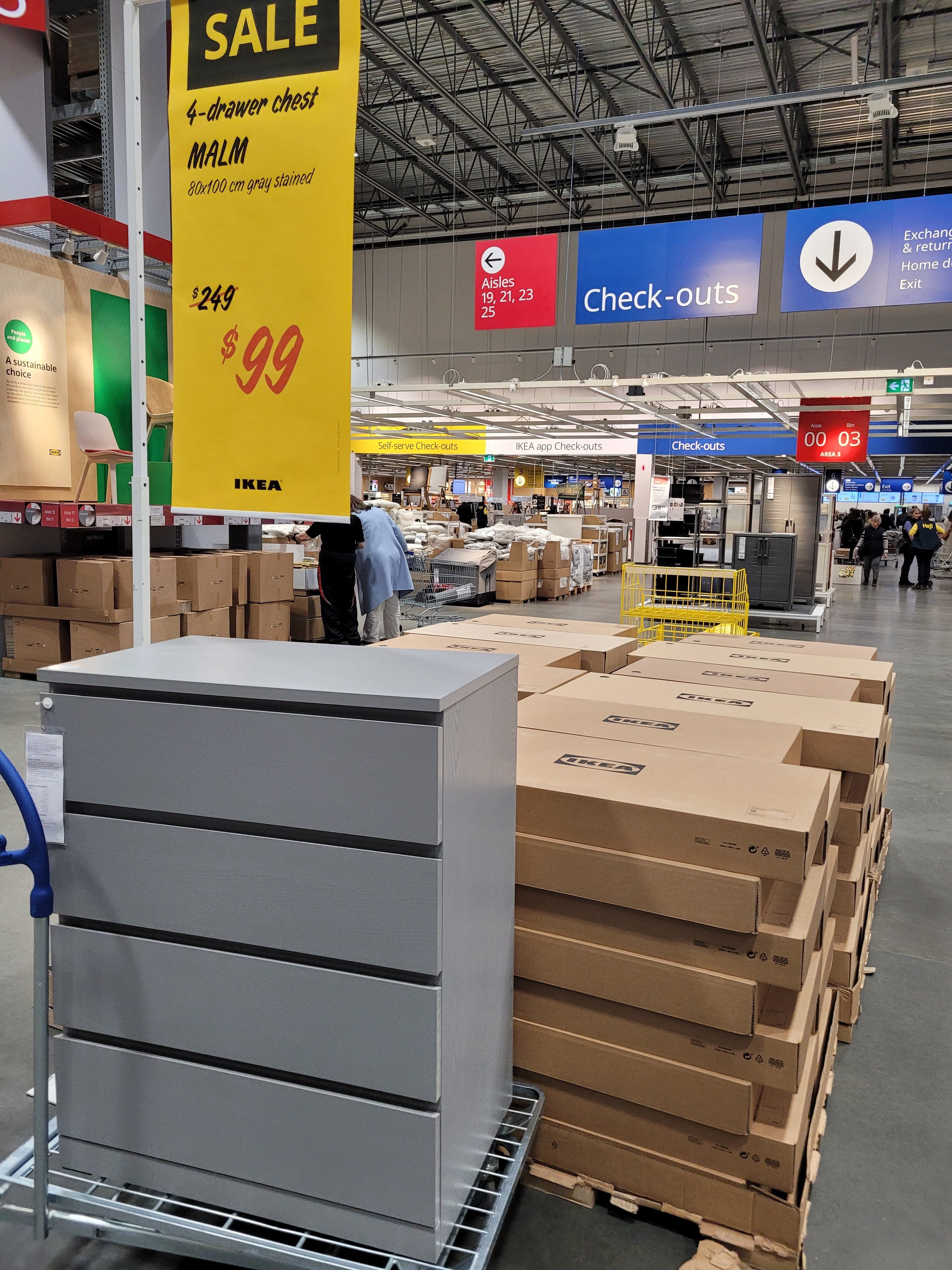[IKEA] [YMMV] In store only Coquitlam - IKEA MALM 4 drawer chest $99 3 ...