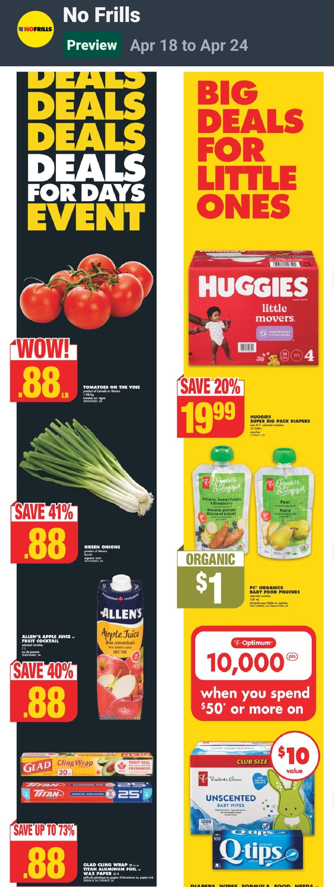 [No Frills] Ontario Nofrills: $0.88 cent/ $1 sale items April 18-24th ...