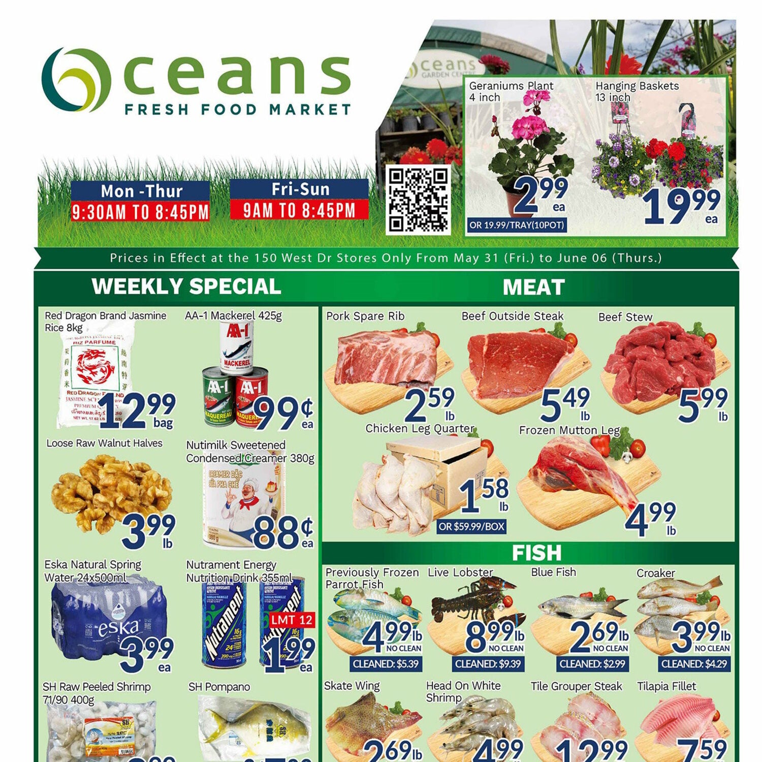 Oceans Fresh Food Market Weekly Flyer - West Dr. Store Only - Weekly ...