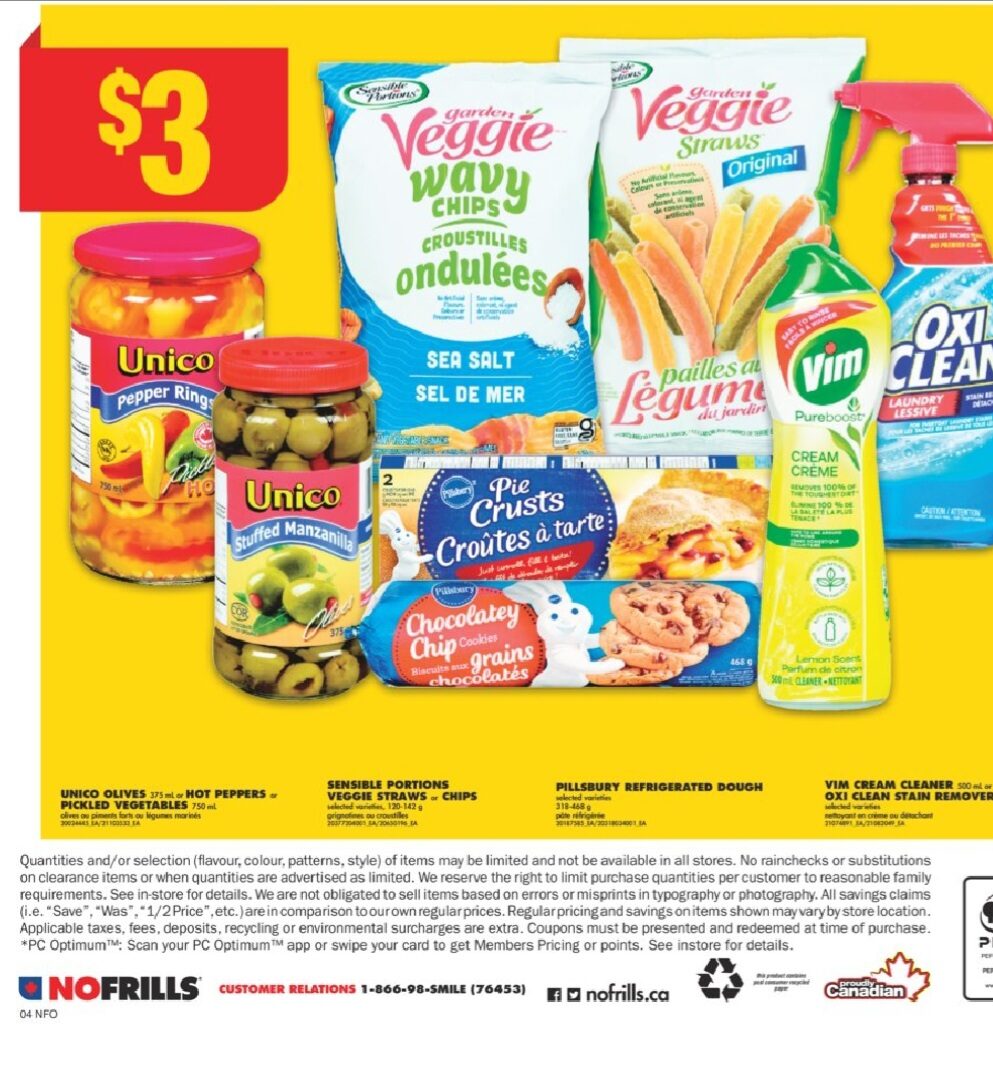 [No Frills] $1 /$2 / $3 sale on select items (Ontario) - RedFlagDeals ...
