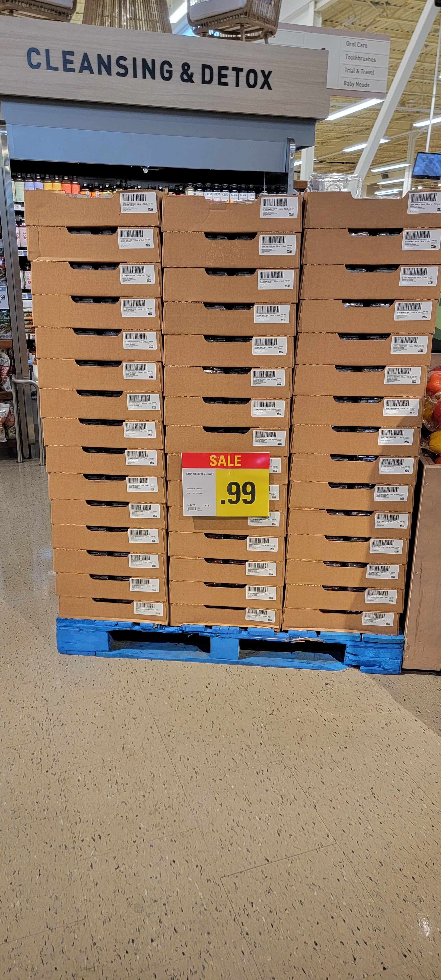 [Loblaws] $0.99 Strawberries quart at the Loblaw Glen Erin, Mississauga ...