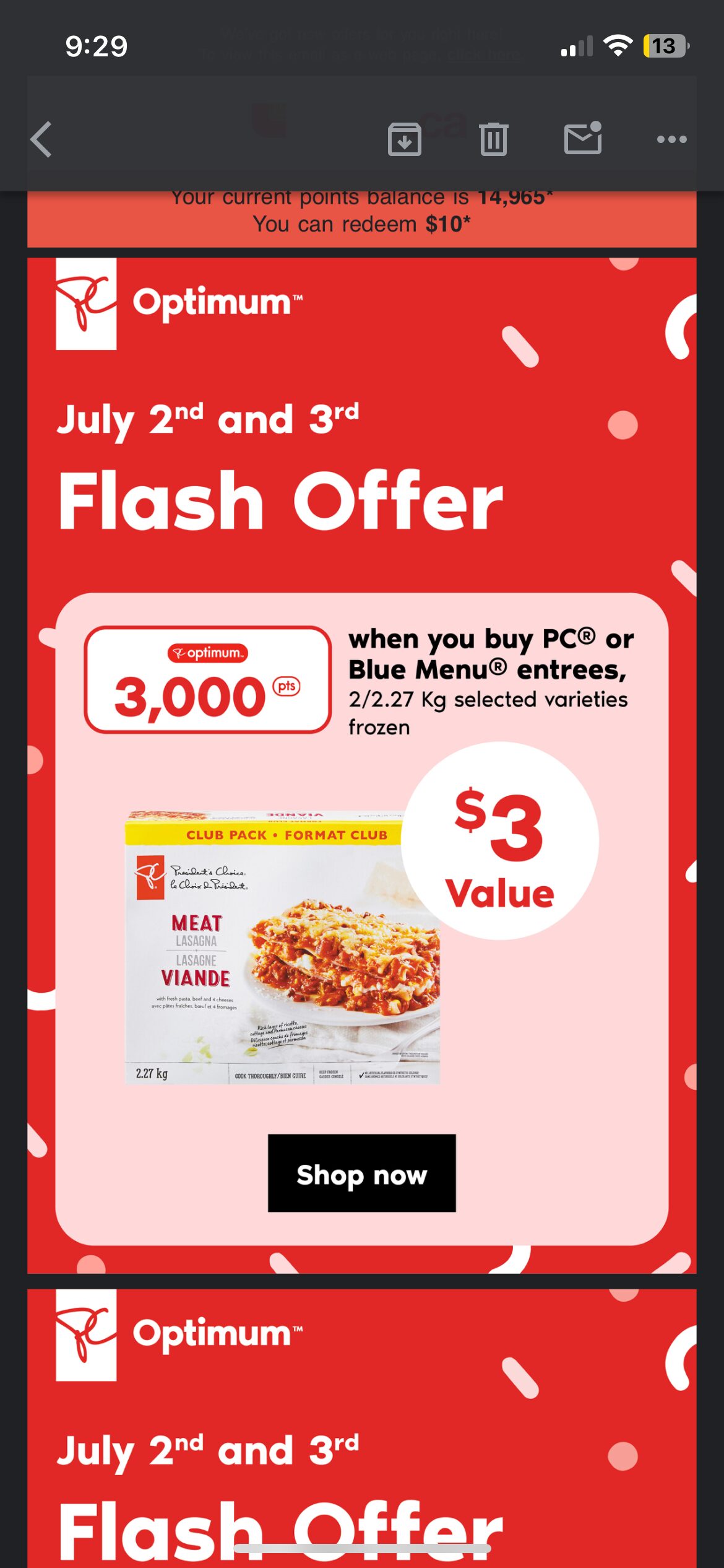 [Loblaws] 13,500 PCO points WUS $25 on fresh and frozen seafood ...