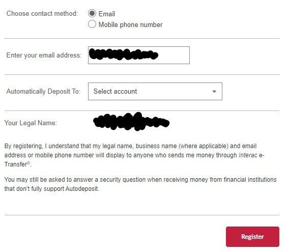 Can you send or receive an interac e-transfer without revealing your ...