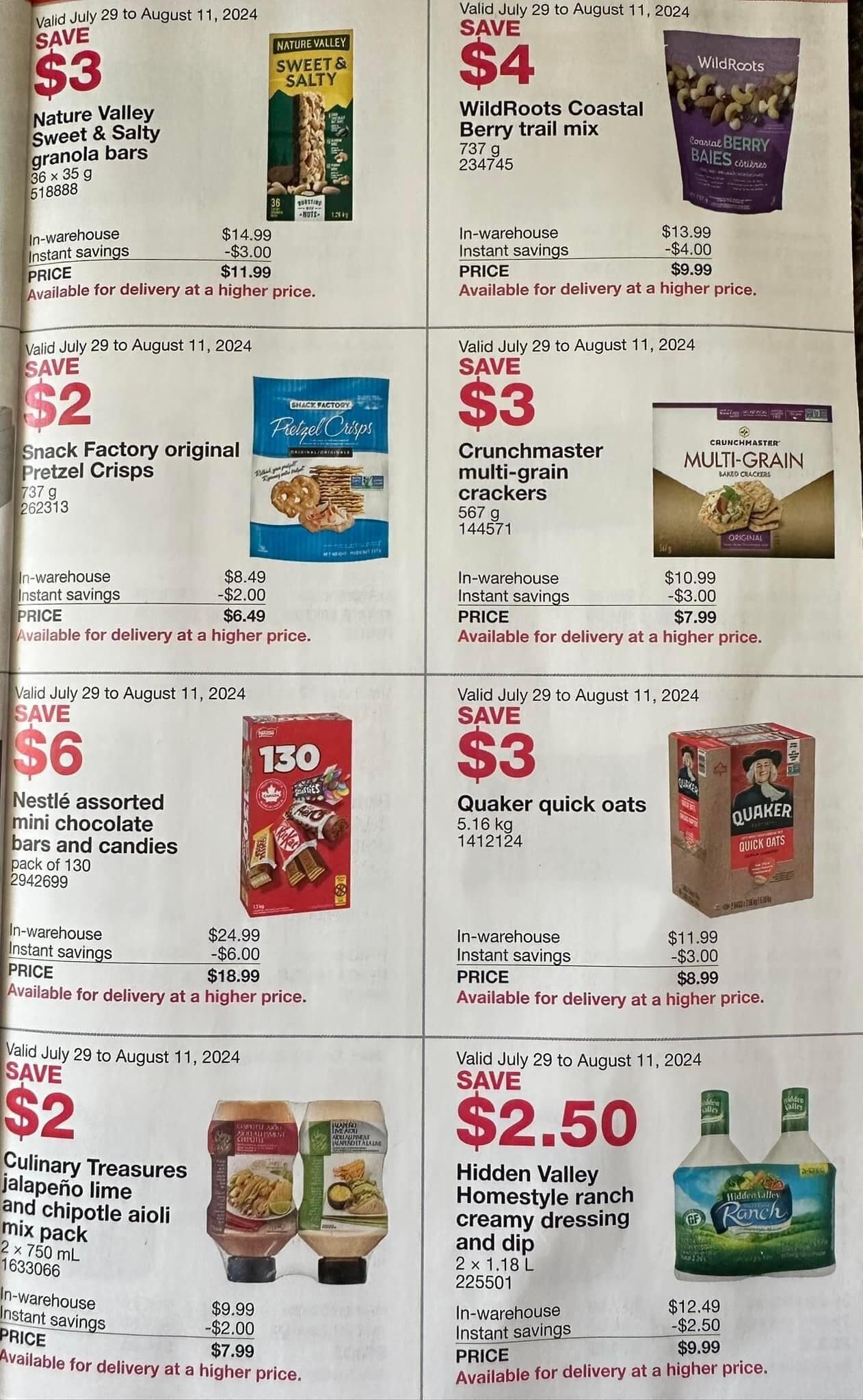 [Costco] Instant Savings Flyer (July 29 - August 11, August 12 ...