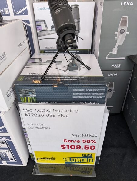 [Cosmo Music] Audio-Technica AT2020 USB PLUS Microphone $109.5 (50% OFF ...