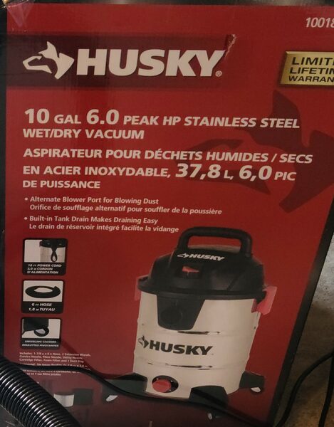 [Home Depot] EXPIRED: 10L SS Wet/Dry Shop Vacuum Husky 6Hp $49.50 ...